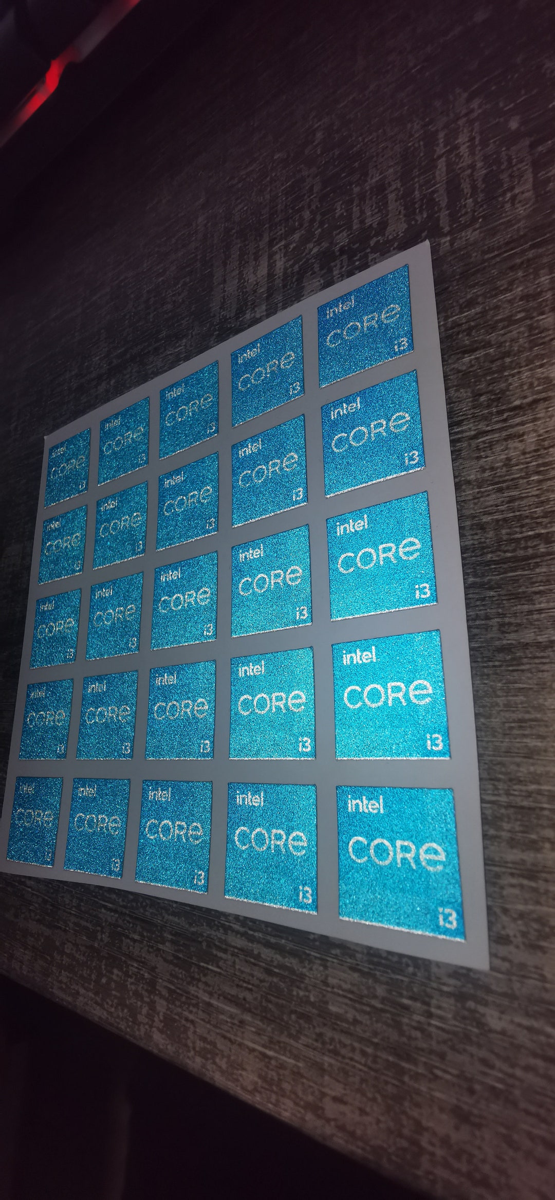 Intel Core I3 I5 I7 I9 Stickers X25 Each Model - Etsy