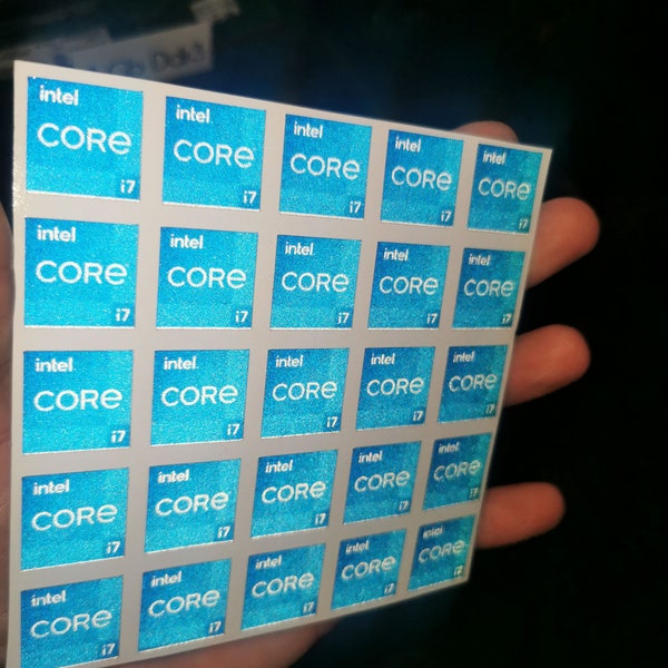 Intel I7 Sticker - Etsy