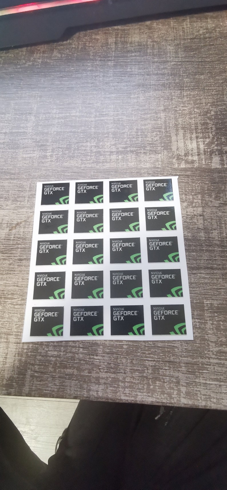 Nvidia Geforce GTX Stickers X 20 High Quality - Etsy