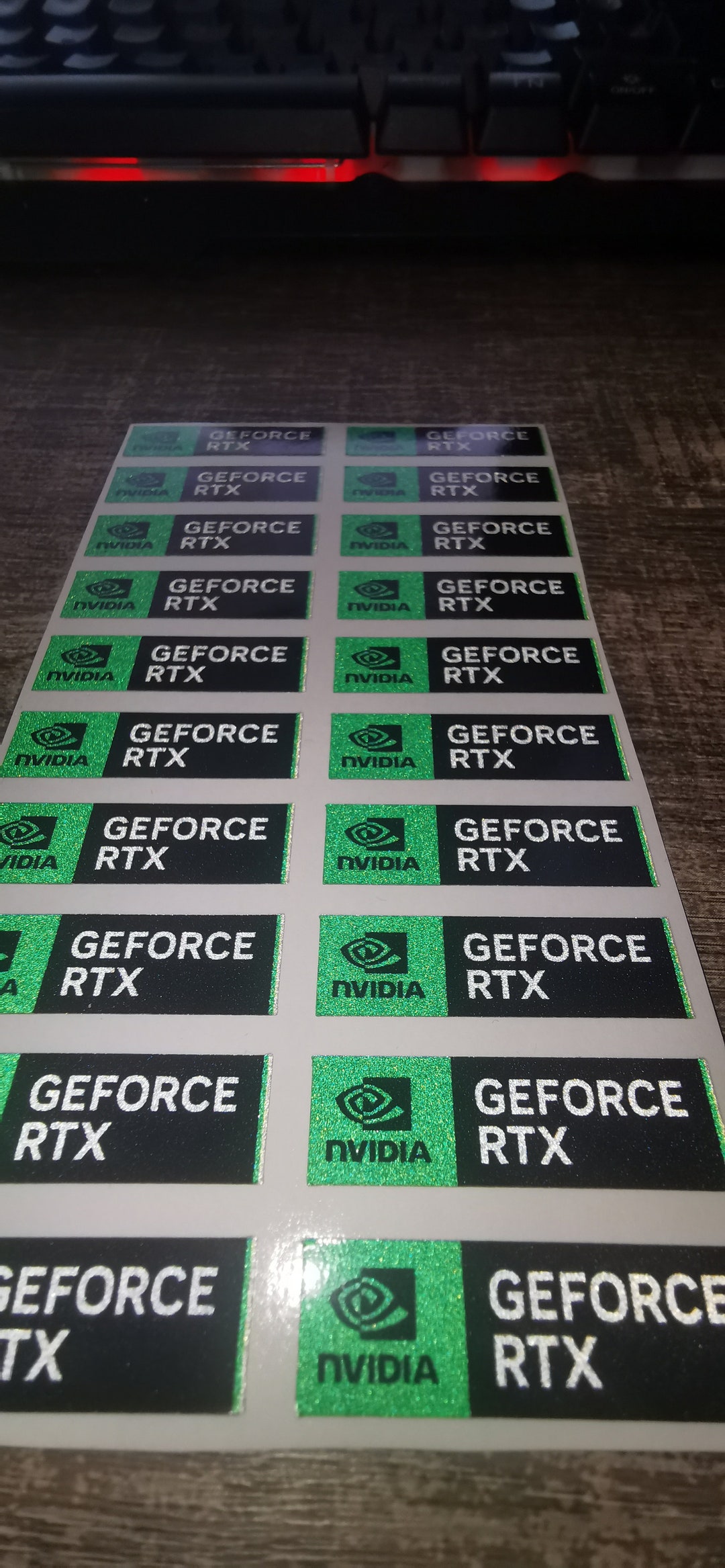 Nvidia Geforce RTX Stickers X 20 High Quality - Etsy