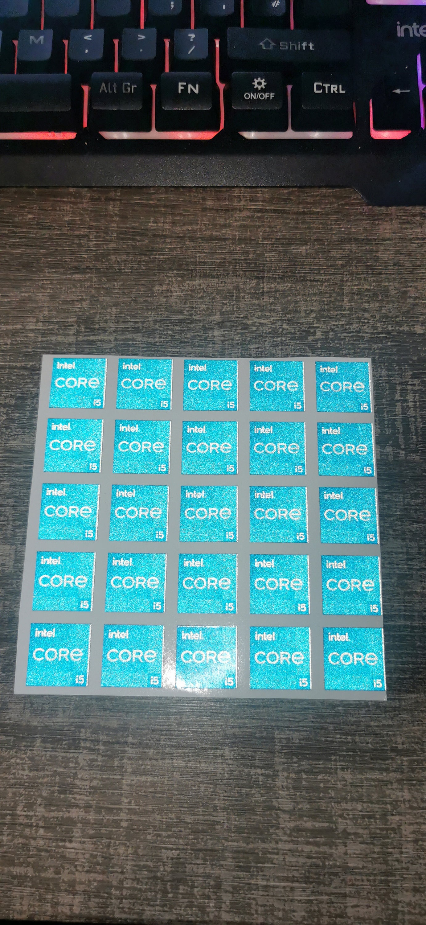 Intel Core I5 Stickers X 25 - Etsy