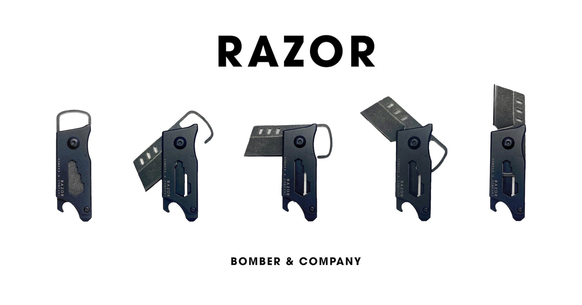 Razor Box Cutter Pocket Knife 440 Carbon Stainless Steel Keychain Multi ...