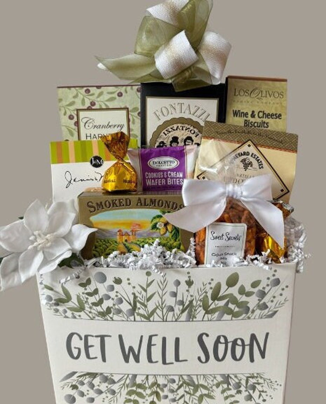 Get Well Soon Gift Basket - Etsy