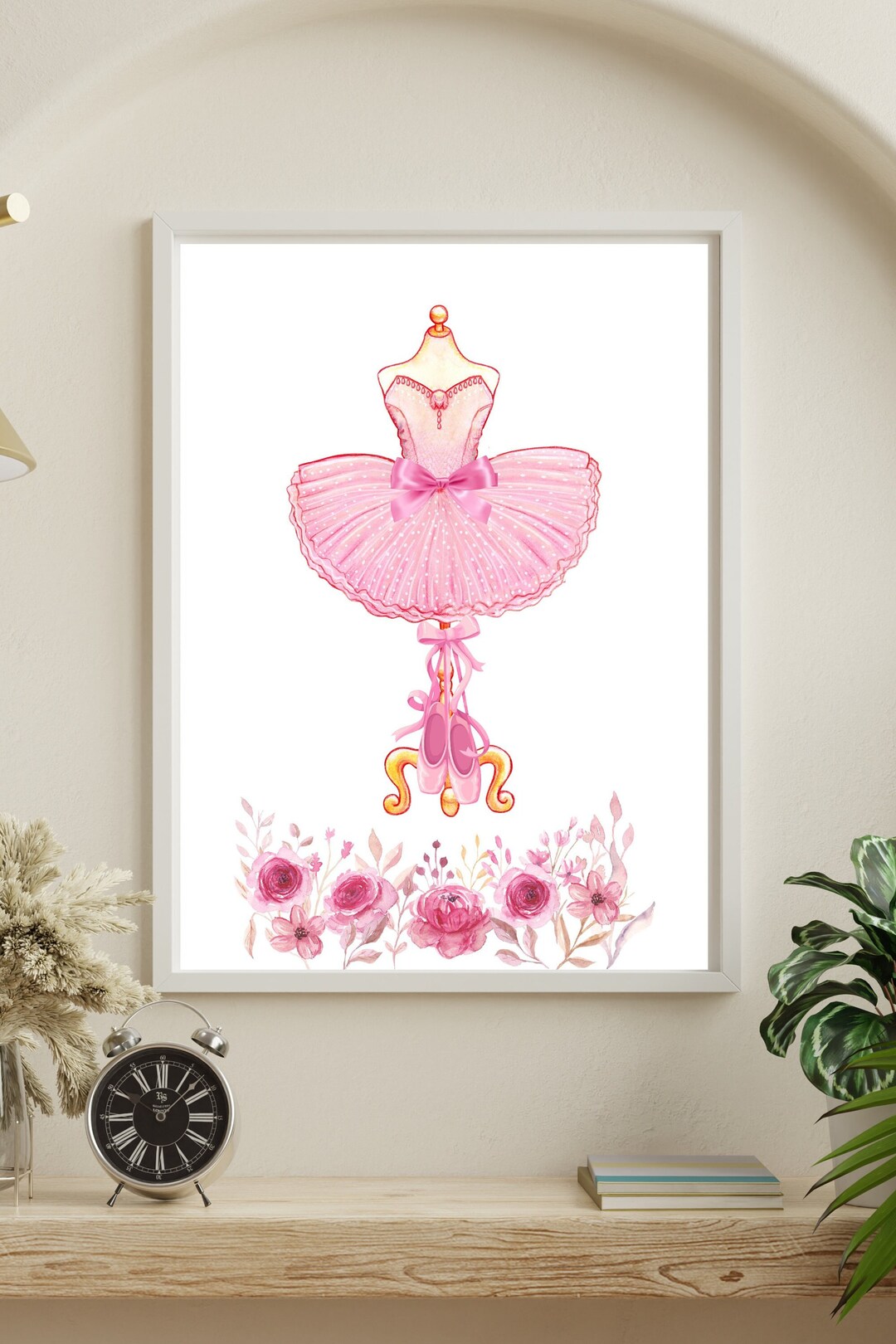 Coquette Ballerina Ballet Bow Wall Art, Preppy Wall Art, Girls Room ...