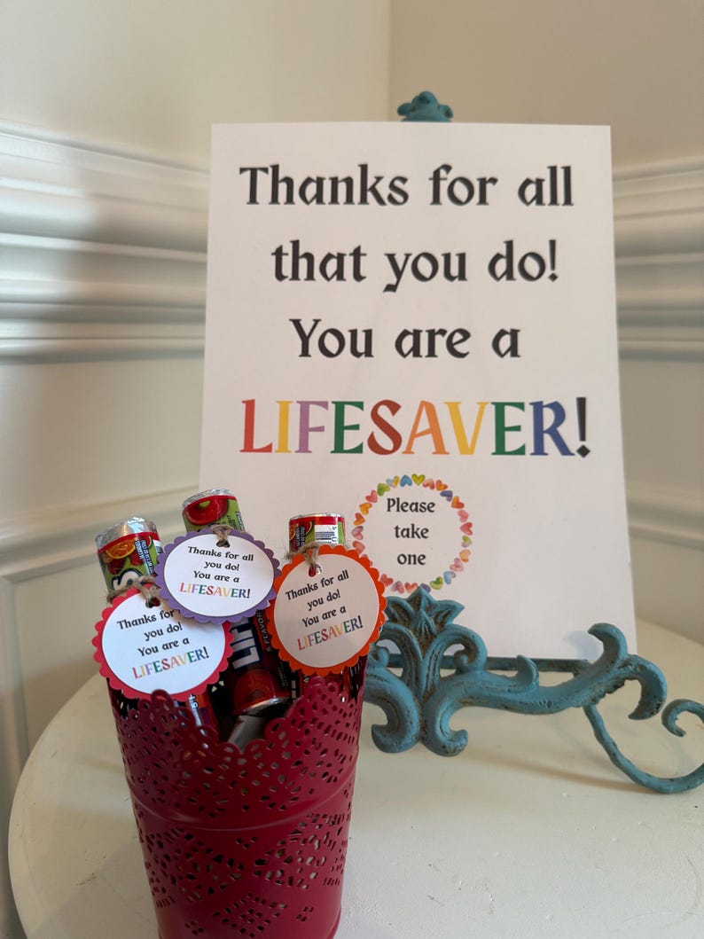 LIFESAVER Tag EMS Nurse Doctor Caregiver Police Fire Employee ...