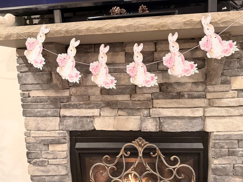 Peter Rabbit Flopsy Birthday Garland Baby Shower Nursery Decor Baby ...