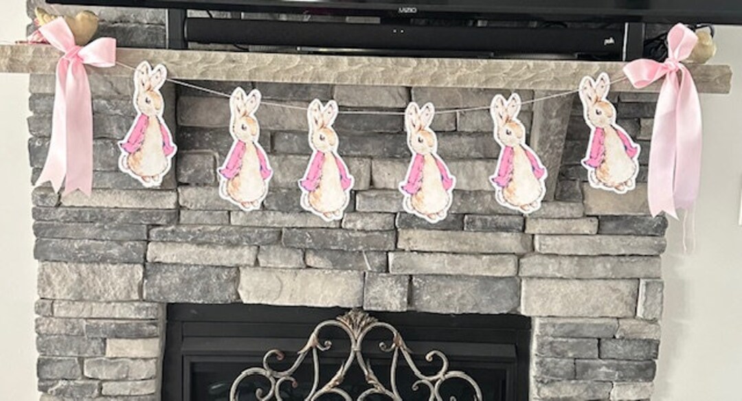 Peter Rabbit Flopsy Birthday Garland Baby Shower Nursery Decor Baby ...