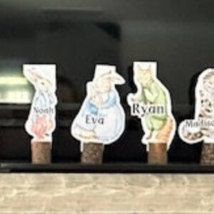 Beatrix Potter Peter Rabbit Flopsy Friends Custom Name or Blank Place ...