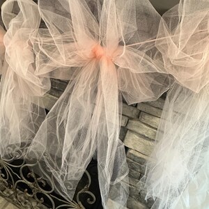 Blush Pink Tulle Ballerina Bow Garland Bow Baby Shower Cake Smash ...