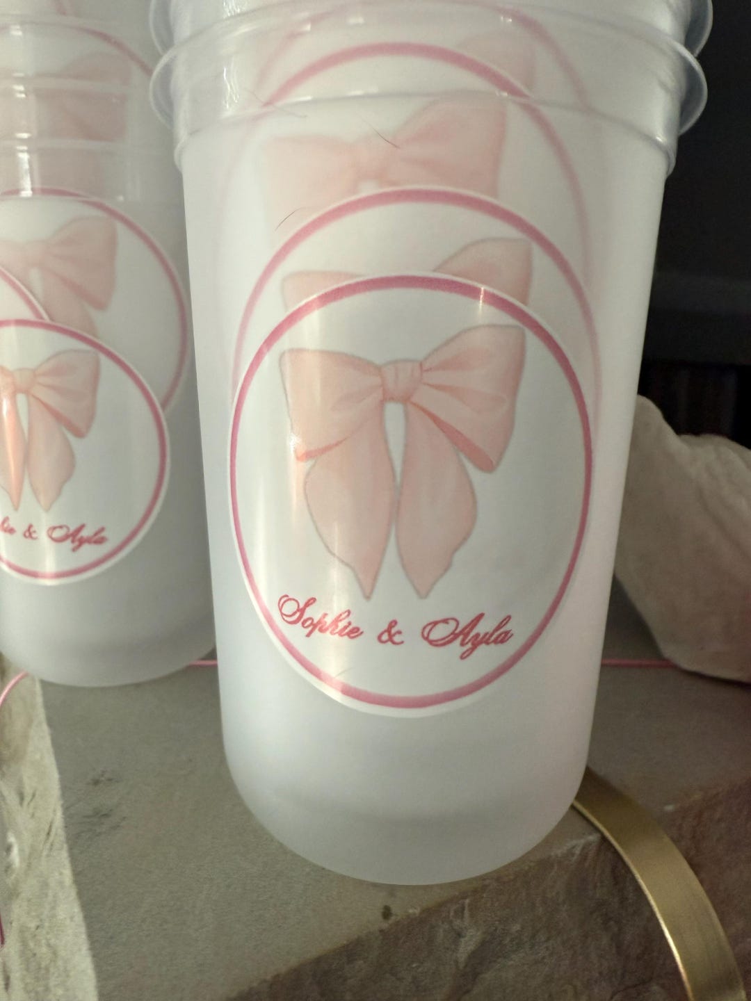 Bow Stadium Cup Custom Cake Smash Sweet 16 Baby Shower Bridal Shower ...
