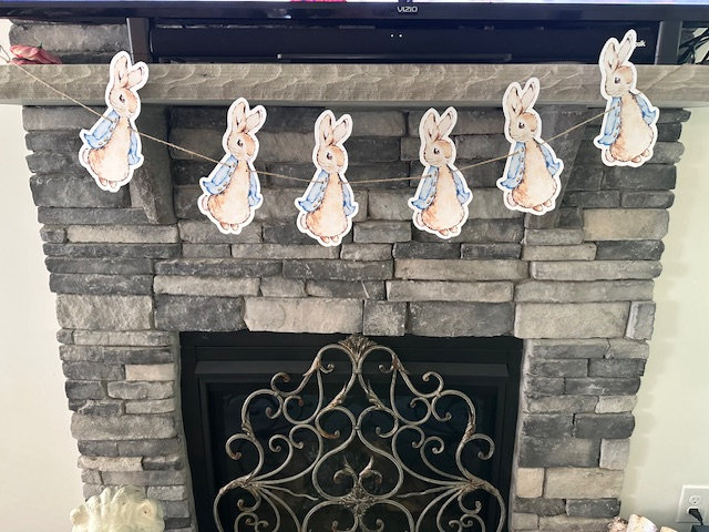 Peter Rabbit Birthday Garland Baby Shower Nursery Decor Baby Shower ...