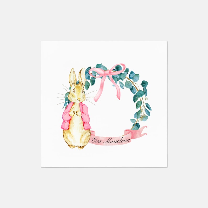 Beatrix Potter Peter Rabbit Custom Name and Age Luncheon Napkin (QTY ...
