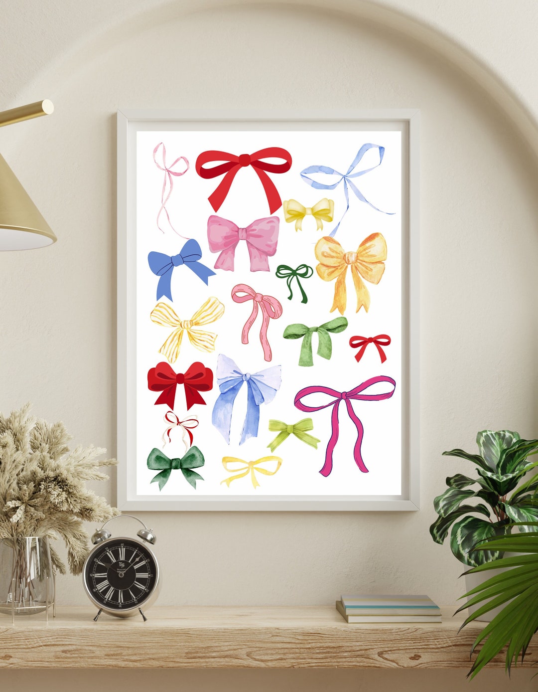 Coquette Bow Wall Art, Preppy Wall Art, Girls Room Decor, Instant ...