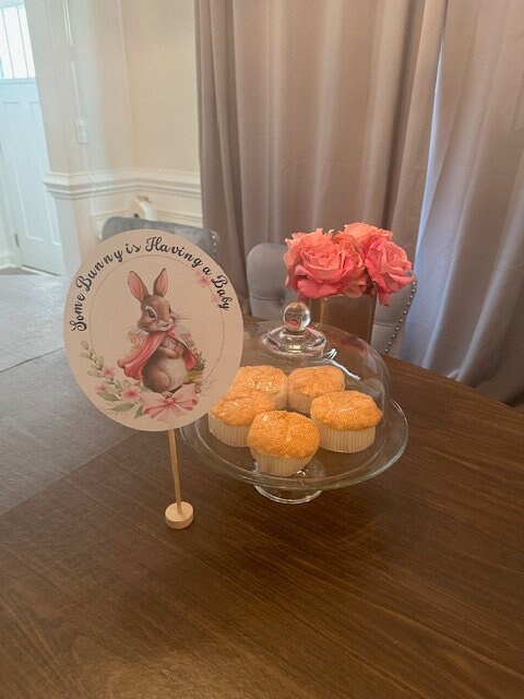 Pink Peter Rabbit Flopsy Bunny in Pink Cape Pink Bow Cake Topper or ...