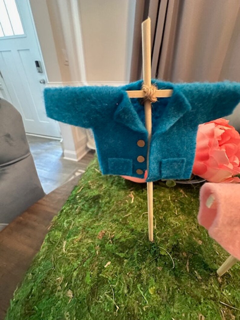 Peter Rabbits Jacket Flopsy Cake Topper Mcgregor's Garden Baby Shower ...