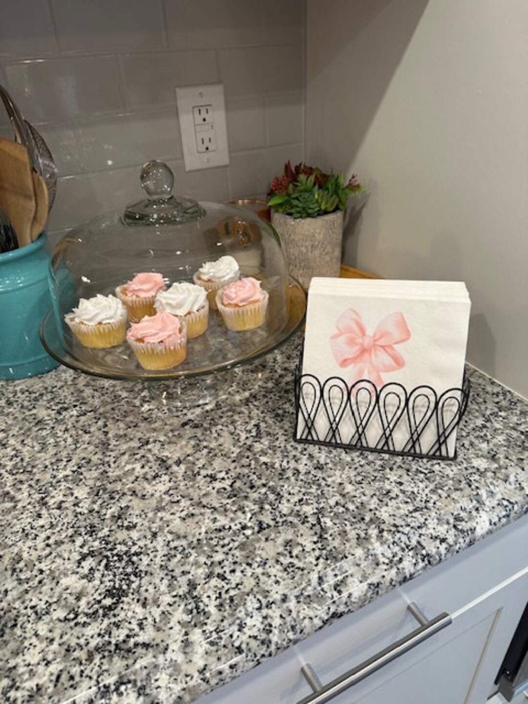 Baby Girl Birth Announcement Its a Girl! Pale Peachy Pink Bow Baby ...