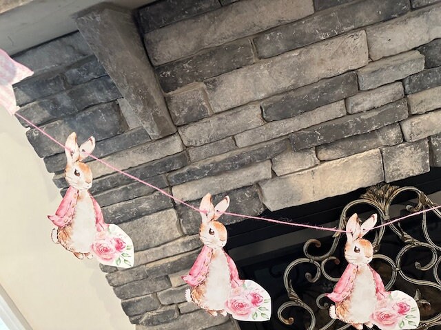 Peter Rabbit Flopsy Birthday Garland Baby Shower Nursery Decor Baby ...