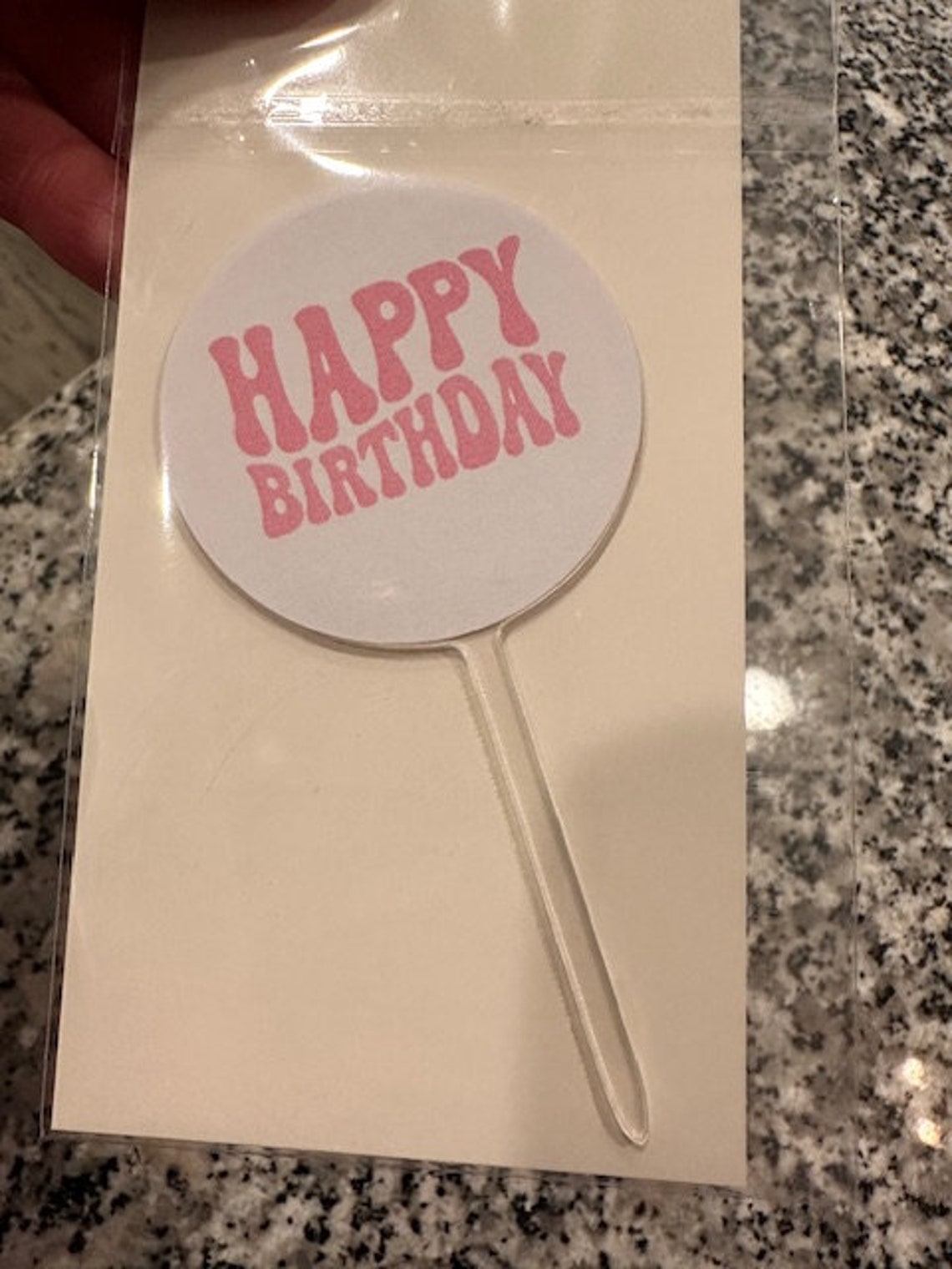 Happy Birthday Tini Time You're a Tini Bit Older Fun Cute Cupcake ...