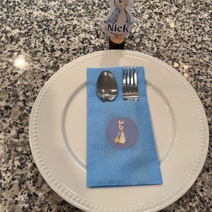 Beatrix Potter Peter Rabbit Flopsy Friends Custom Name or Blank Place ...