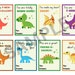 Dinosaur Valentines Day Exchange Cards for Kids, Printable Valentine's ...