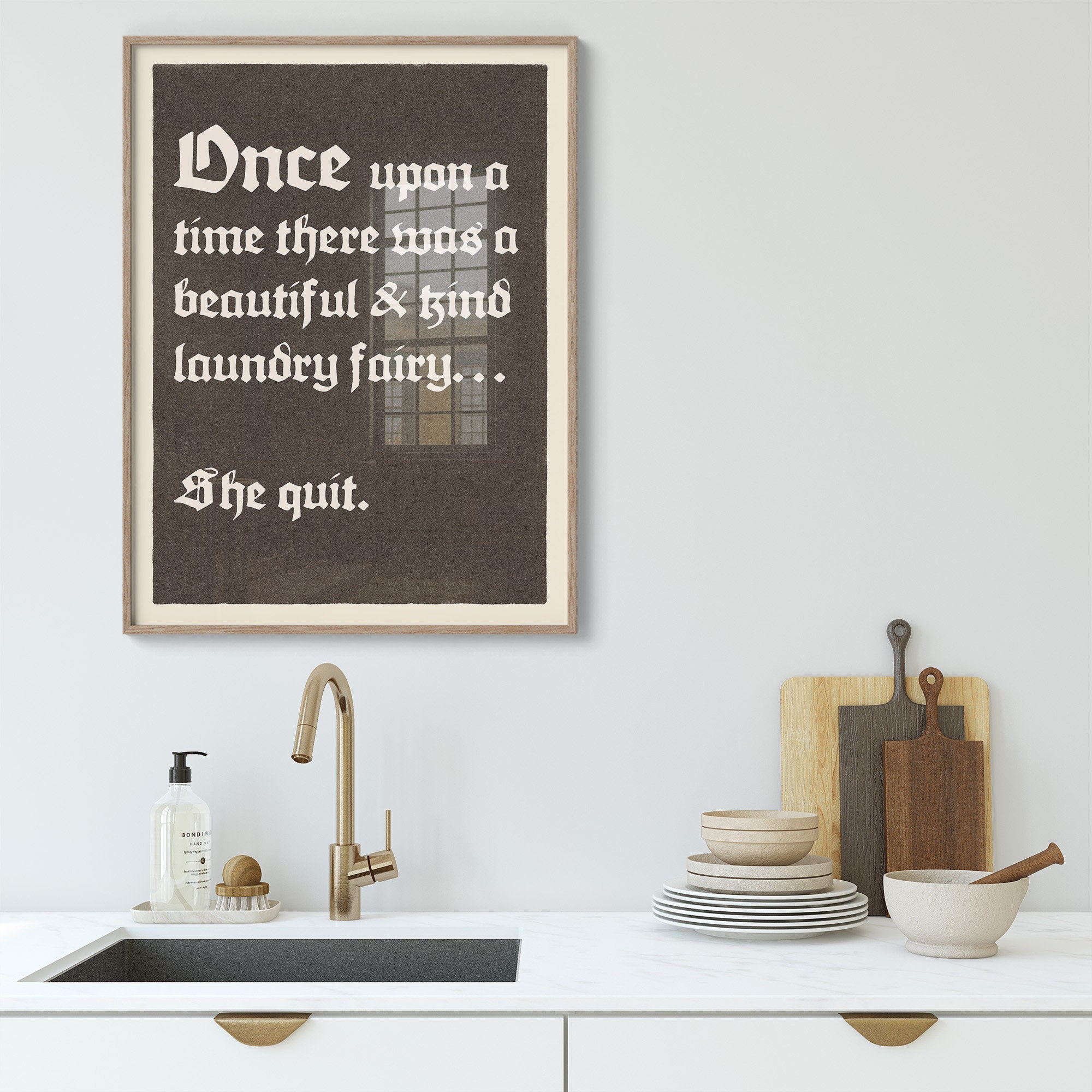 Laundry Fairy Funny Wall Art for Laundry Room Retro Trendy Aesthetic ...
