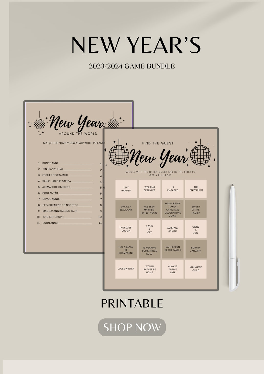 2024 New Year Resolution Printable New Year Resolution New Year ...