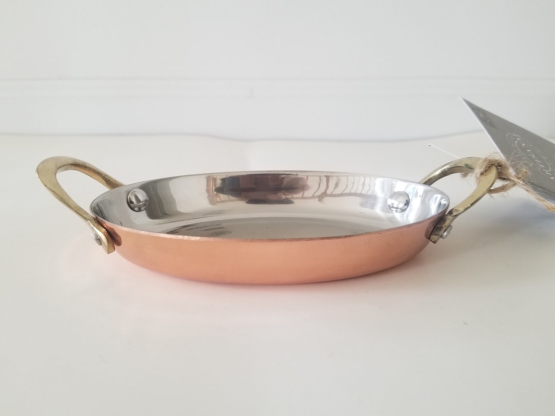 Copper Plated Stainless Steel Mini Au Gratin 15 Lengthx10.5 Width ...