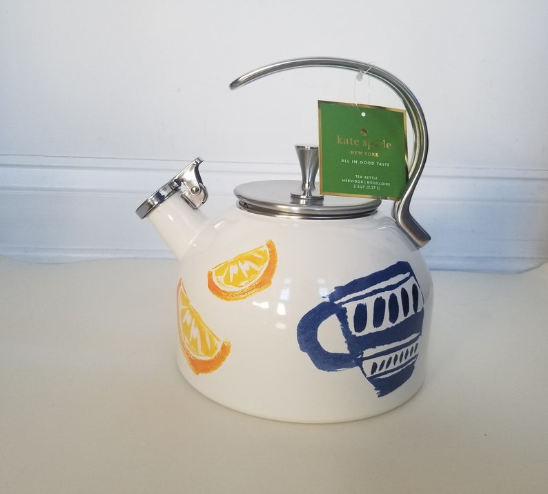 Kate Spade New York by Lenox Pretty Pantry 2.5 Quart Tea Kettle-open ...