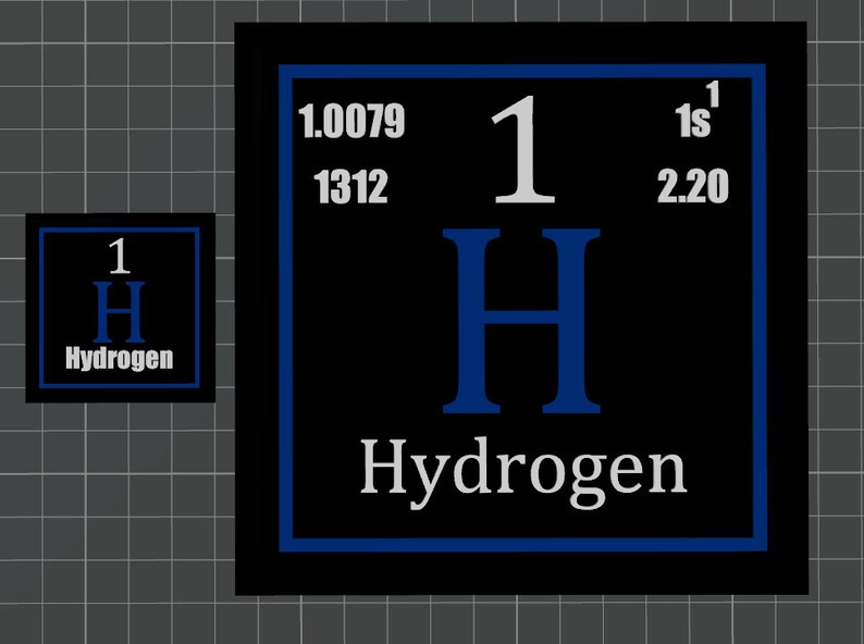 3D Printed Periodic Table and Elements - Etsy Australia