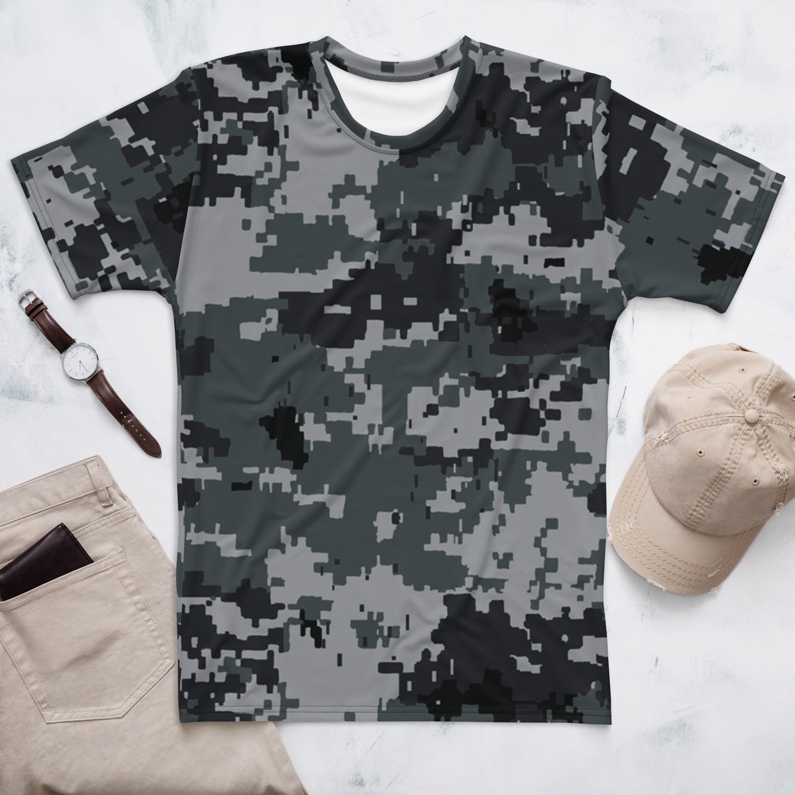 Digital Camo Military Army Camouflage Men's T-shirt - Etsy