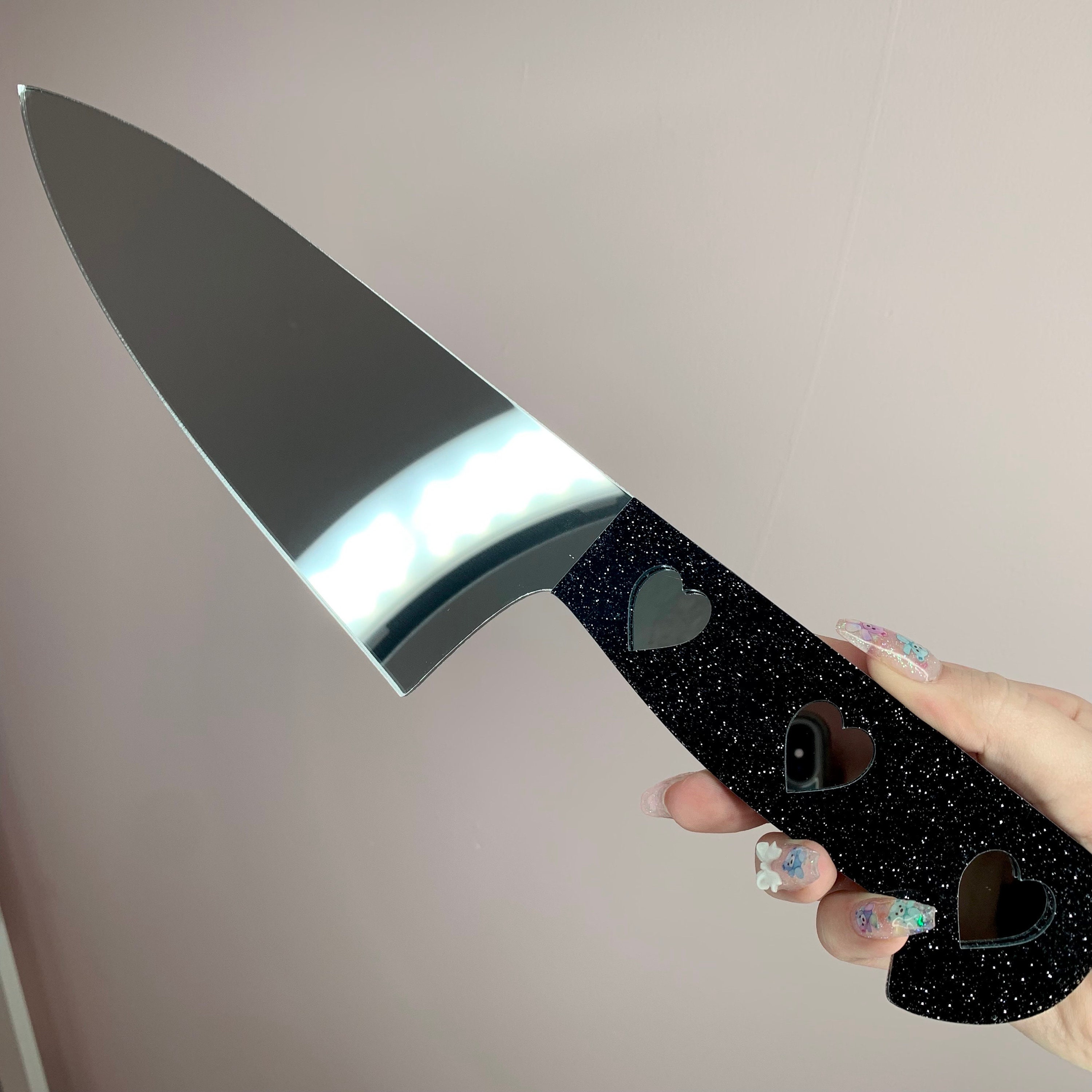 Pastel Knife Mirror Acrylic Goth Heart Kawaii Girly Cute - Etsy