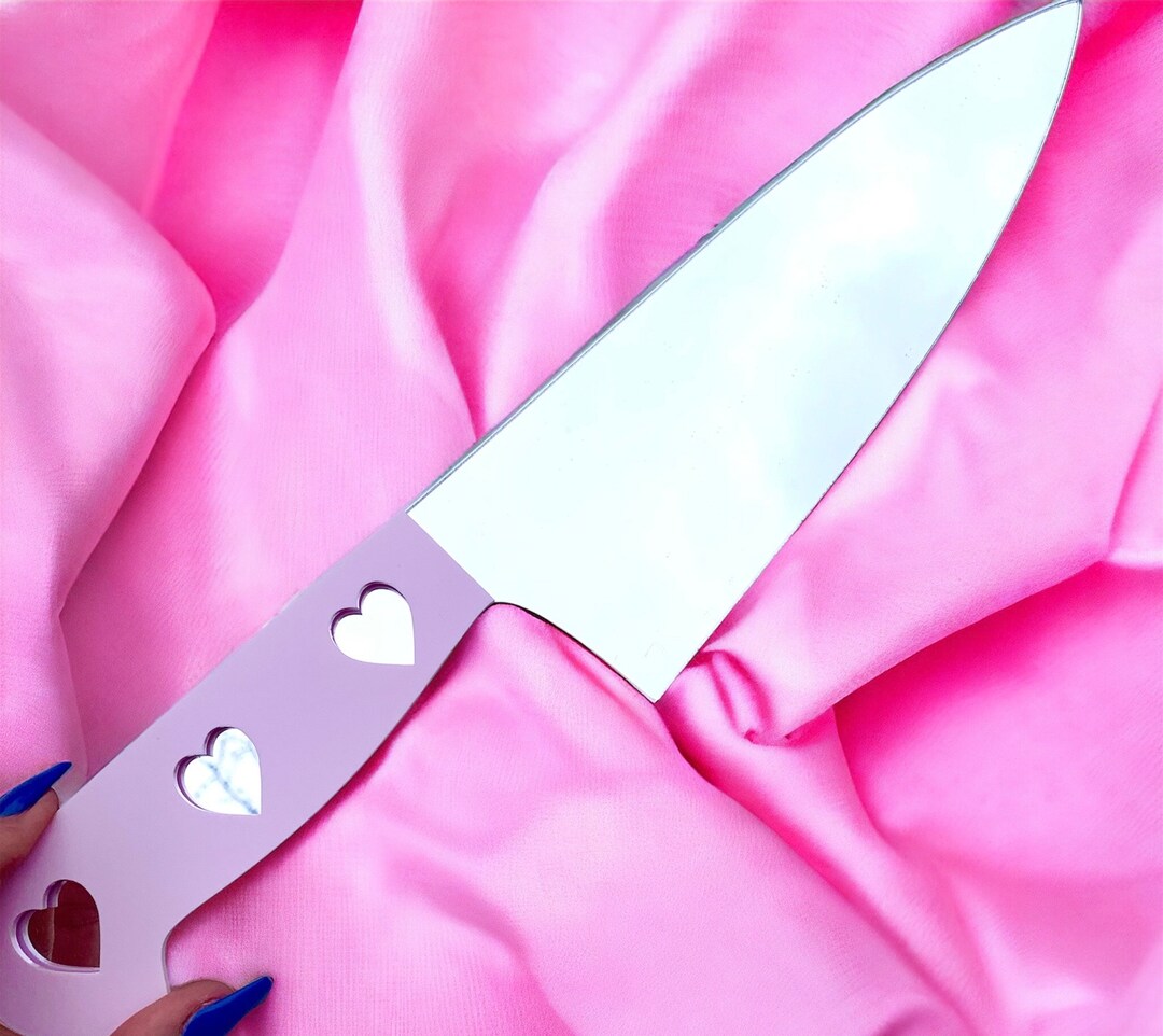 Pastel Knife Mirror Acrylic Goth Heart Kawaii Girly Cute | Choose Your ...
