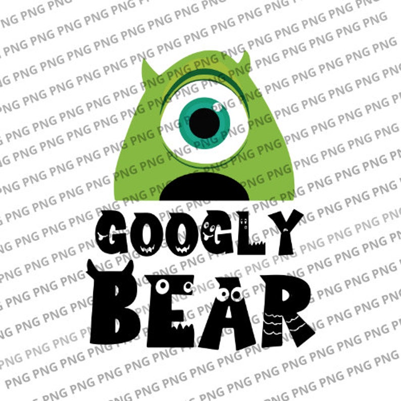 Googly Bear and Schmoopsie Poo Couple Png Monsters Inc Inspired ...