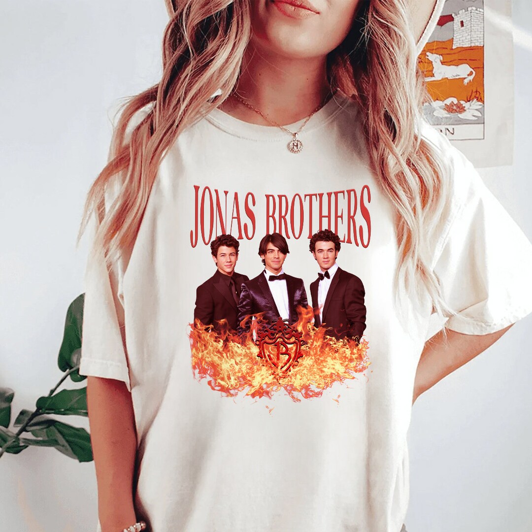 Jonas Brothers T-shirt Fire Band Tee Jonas Brothers Unisex Jonas Brothers Concert Long Sleeve - Etsy