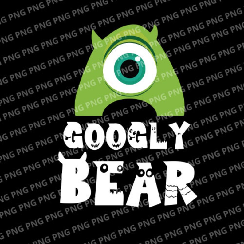 Googly Bear and Schmoopsie Poo Couple Png Monsters Inc Inspired ...