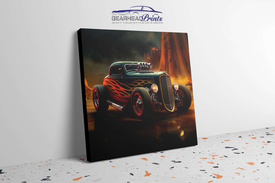 Vintage '32 Ford Coupe Canvas Print - Classic Hot Rod Wall Art ...