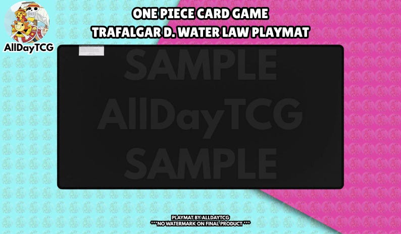Custom One Piece TCG Trafalgar Law Playmat With Zones - OPTCG Trading ...