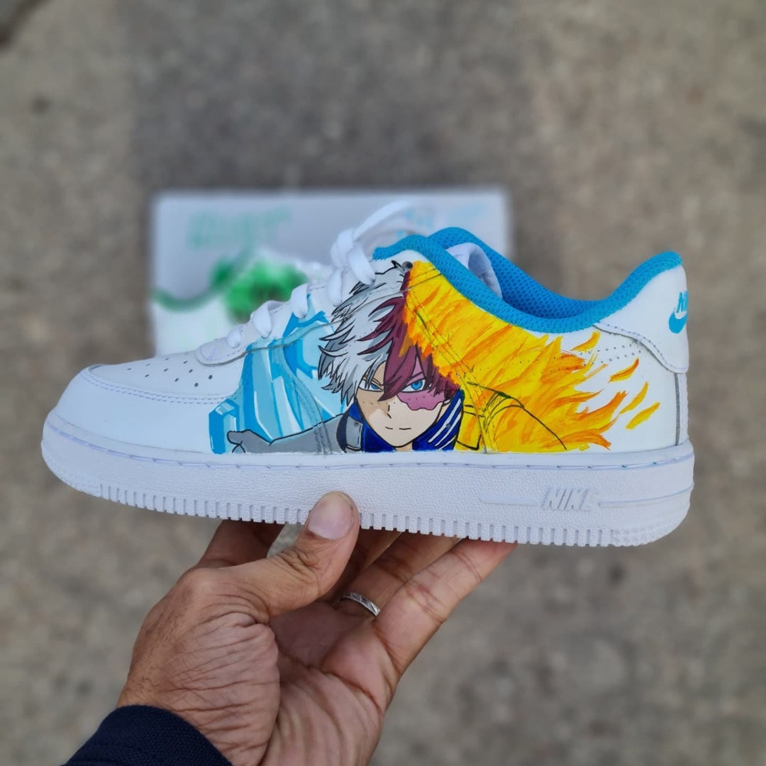 My Hero Academia Izuku Midoriya X Shoto Todoroki Air Force 1 Custom ...