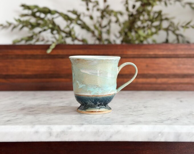 Tea Cup Mug With Afternoon Seascape and Inlaid Porcelain Pelicans #8 ...