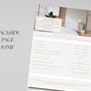 Home Staging & Interior Design Flyer | Home Staging Flyer | Home ...