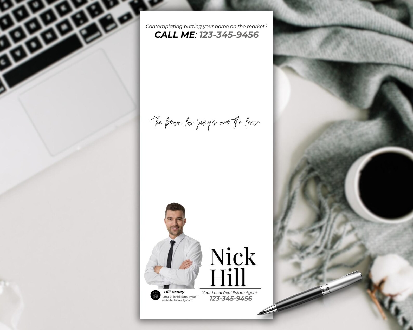 Personalized Real Estate Notepad Template, Writing Pad, Marketing Tools ...