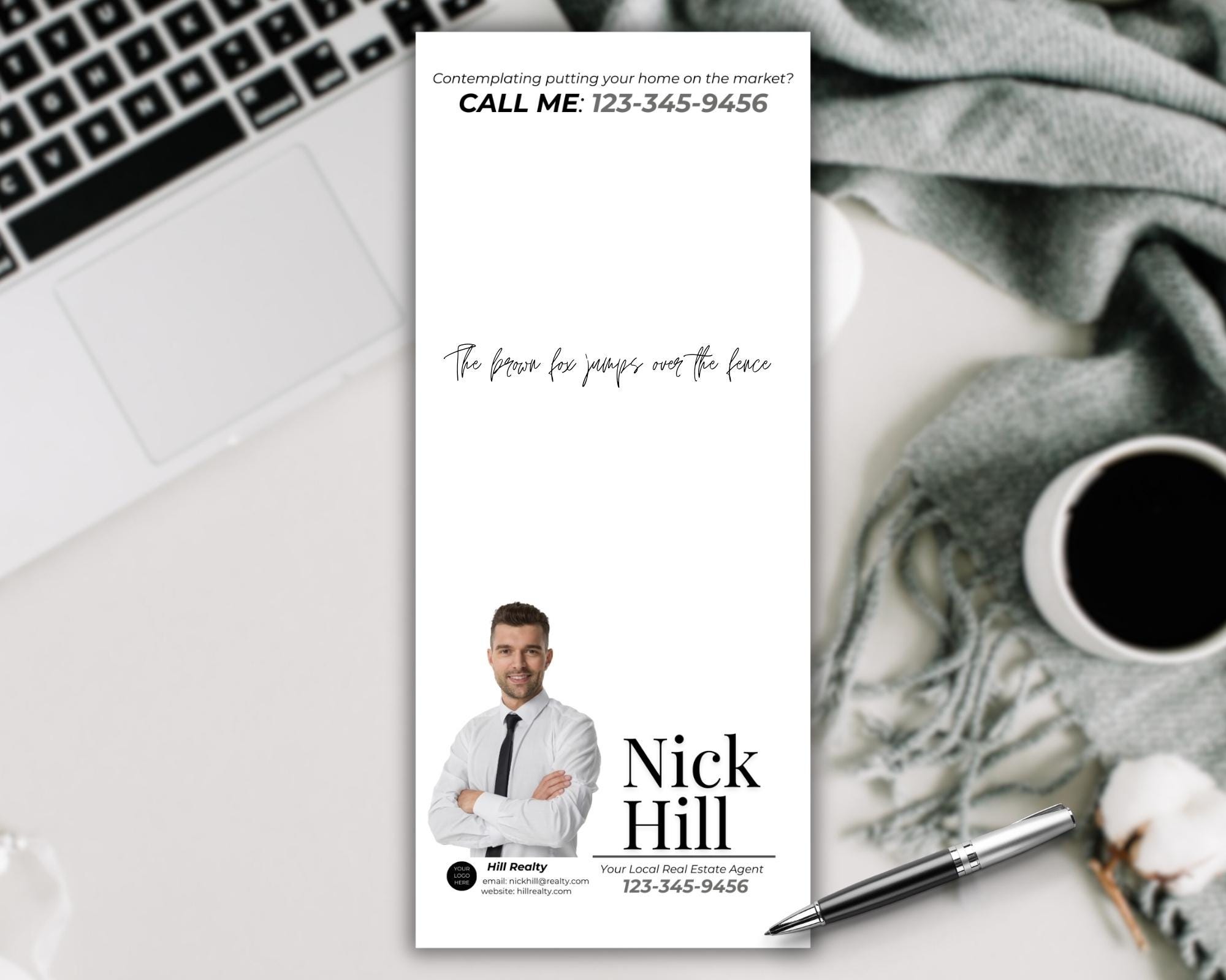 Personalized Real Estate Notepad Template, Writing Pad, Marketing Tools ...
