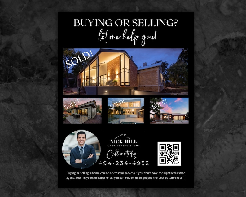 Buying or Selling Sold Real Estate Flyer, Just Listed Flyer, Just Sold ...