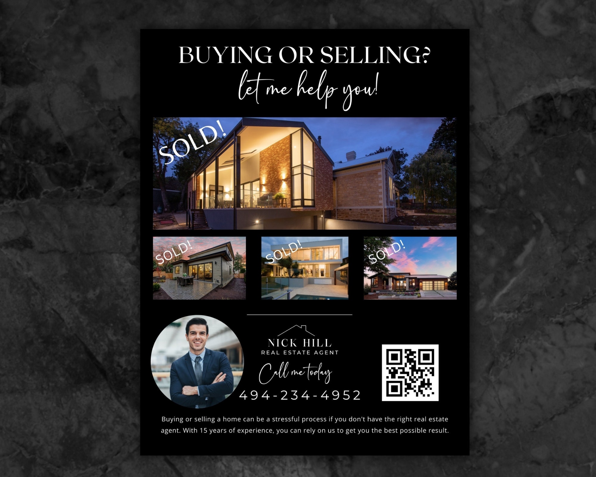 Buying or Selling Sold Real Estate Flyer, Just Listed Flyer, Just Sold ...