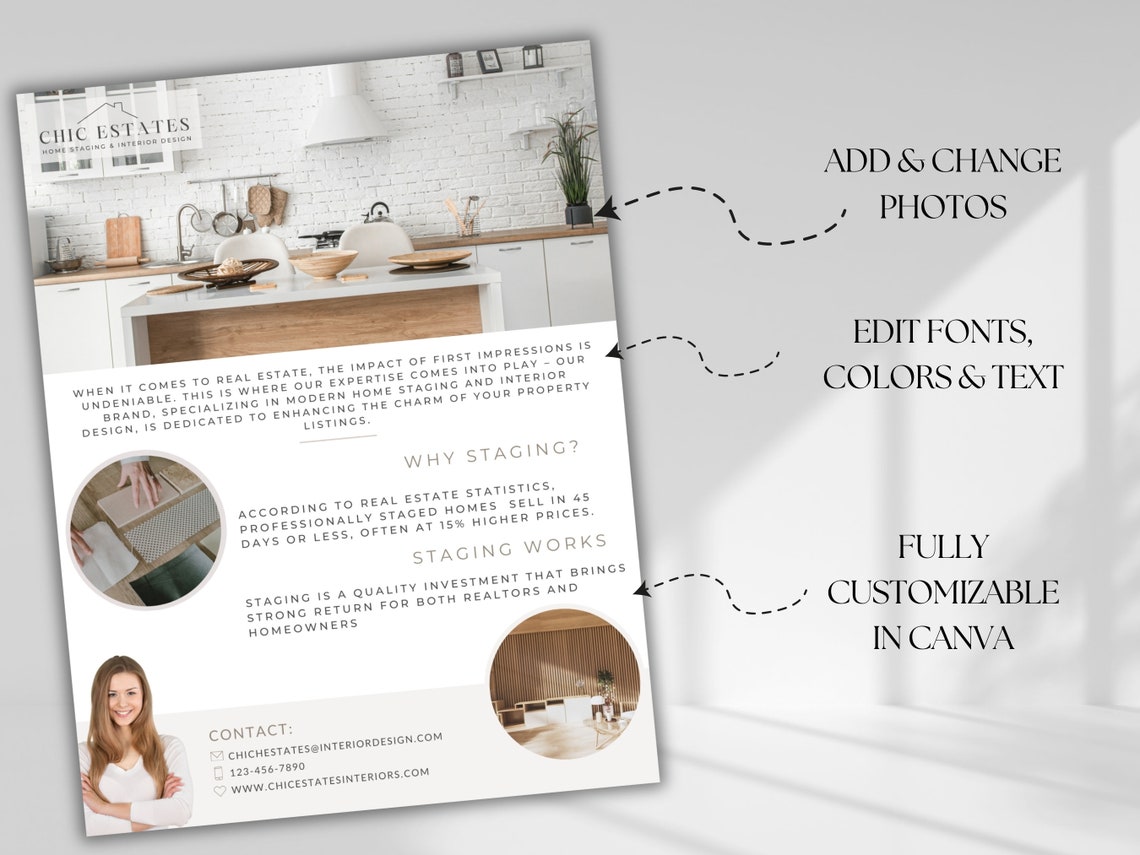 Home Staging & Interior Design Flyer | Home Staging Flyer | Home ...