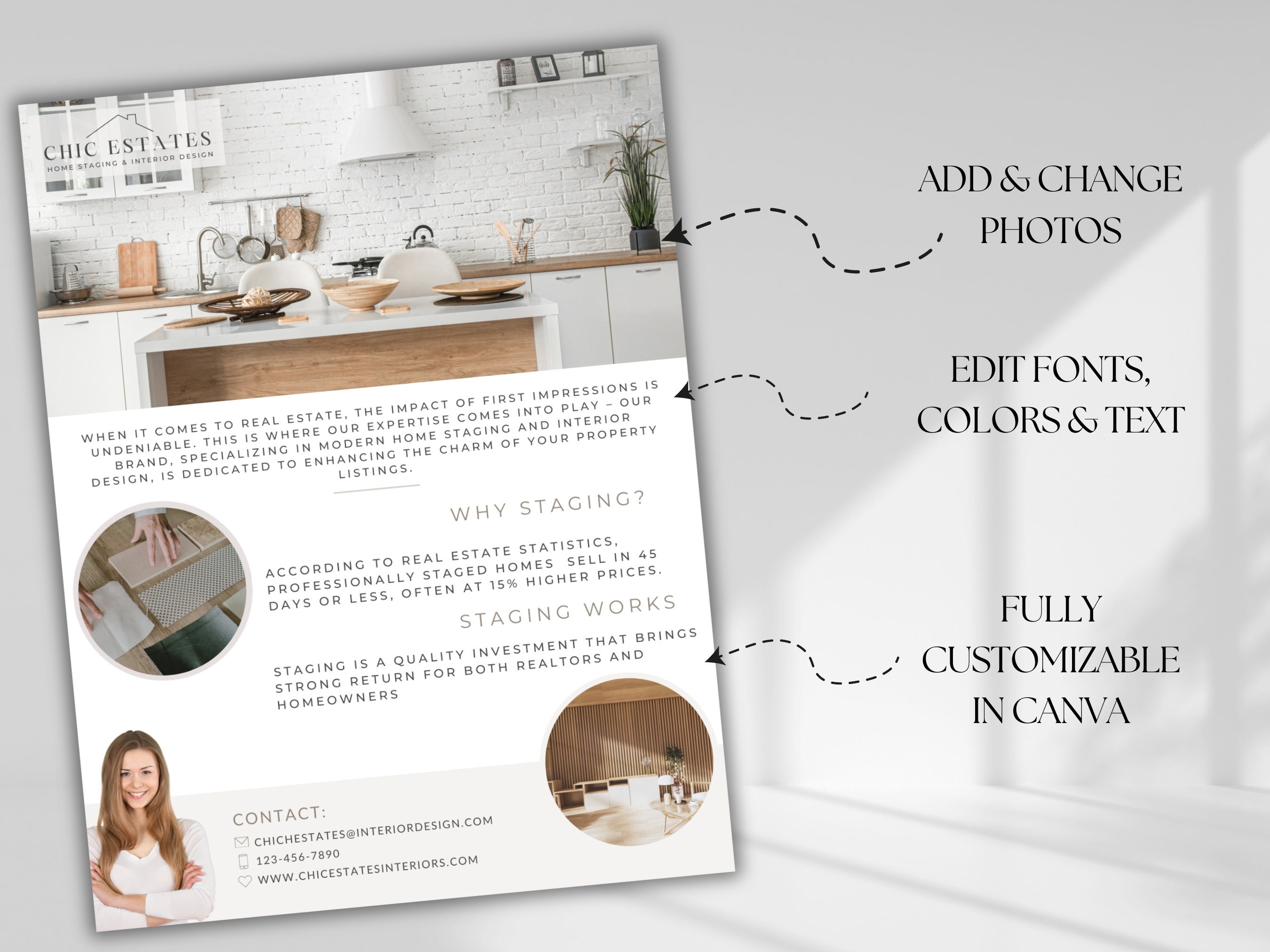 Home Staging & Interior Design Flyer | Home Staging Flyer | Home ...