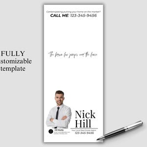 Personalized Real Estate Notepad Template, Writing Pad, Marketing Tools ...