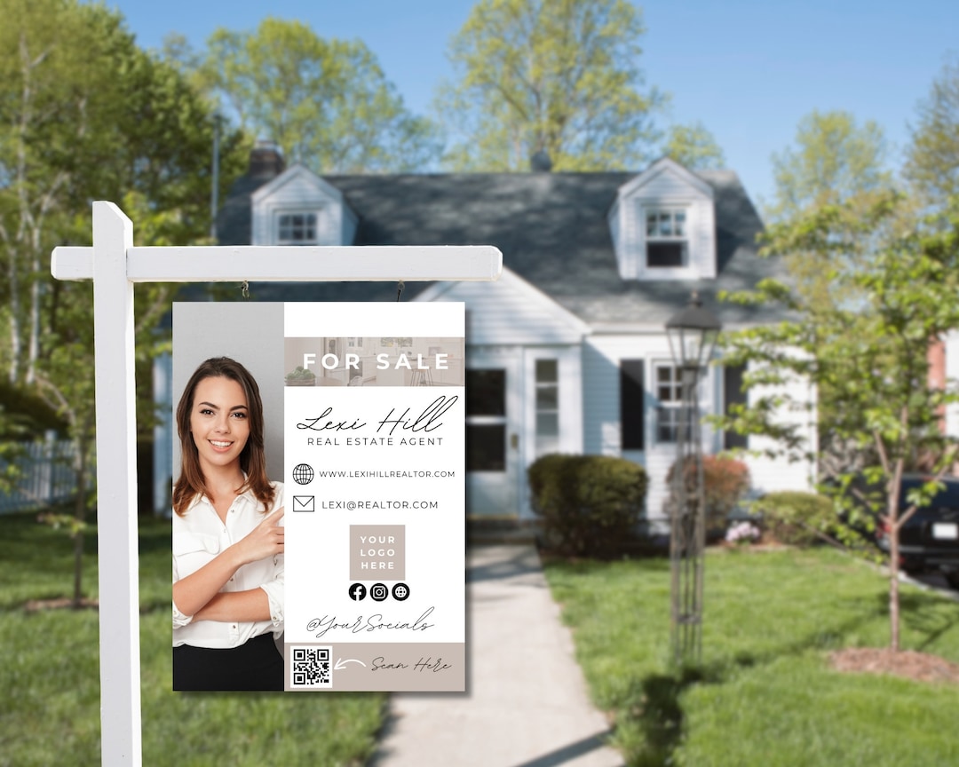 18x24 Horizontal Real Estate Yard Lawn Sign, Property Sign, Realtor ...