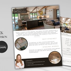 Home Staging & Interior Design Flyer | Home Staging Flyer | Home ...