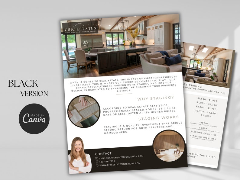 Home Staging & Interior Design Flyer | Home Staging Flyer | Home ...